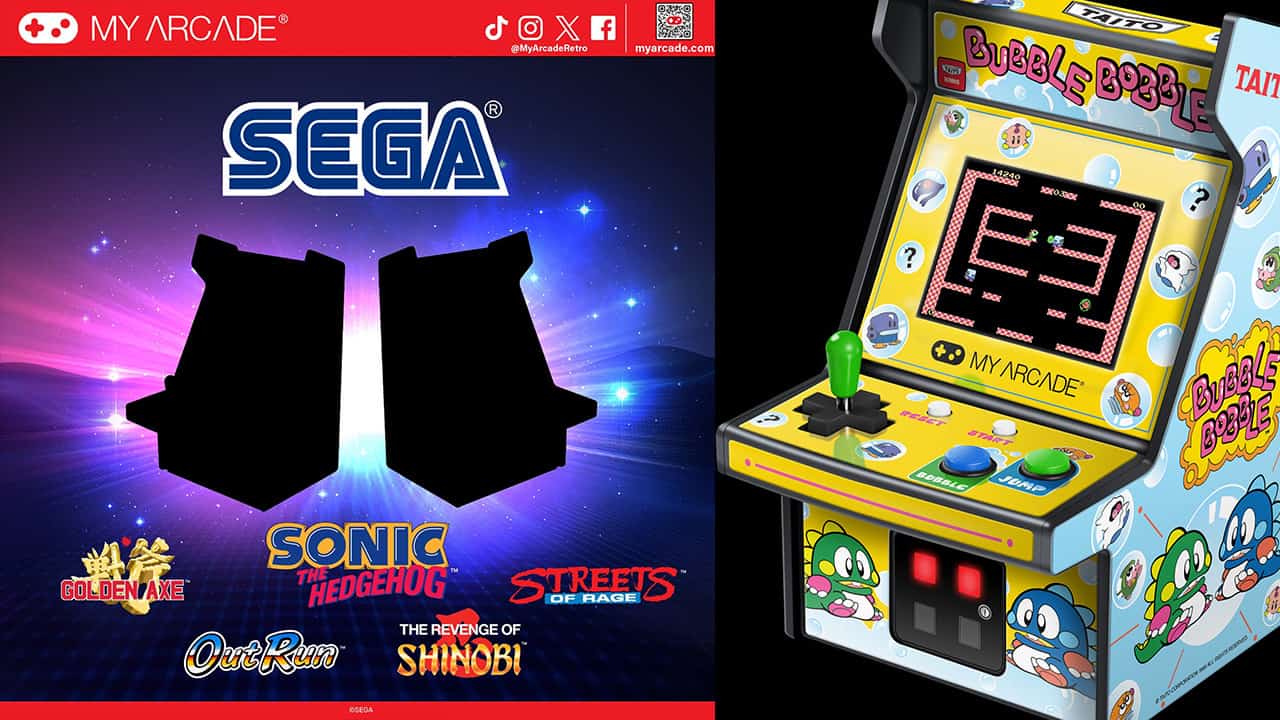 MyArcade攜手SEGA推出復古遊戲設備 重現《超音鼠》、《泡泡龍》、《街頭霸王》等經典 - 香港手機遊戲網 GameApps.hk